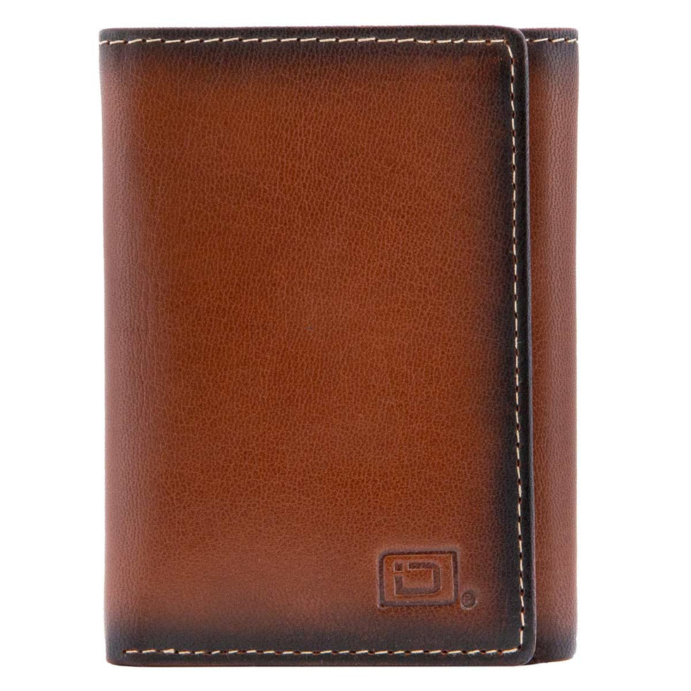 Trifold Wallet with ID Window | Men's Leather RFID Wallet | ID Stronghold